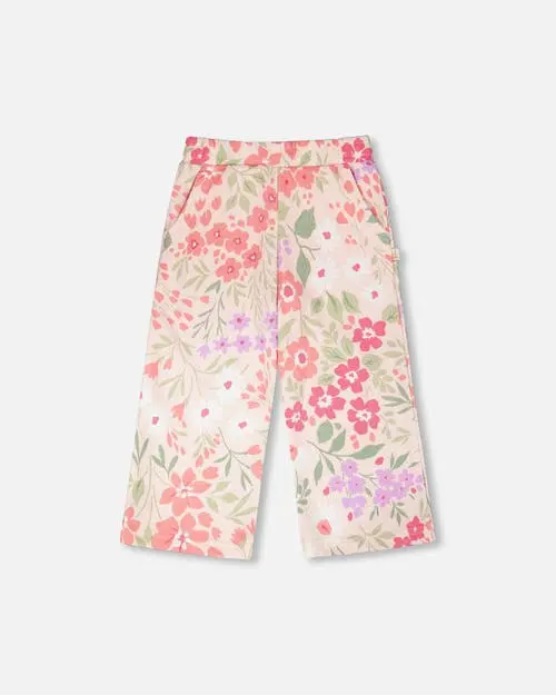 DEUX PAR DEUX Floral Print French Terry Pants