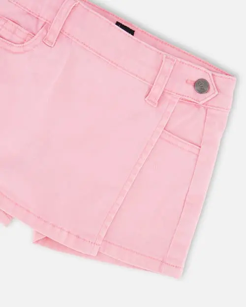 DEUX PAR DEUX Stretch Twill Skort With Pockets - Pink