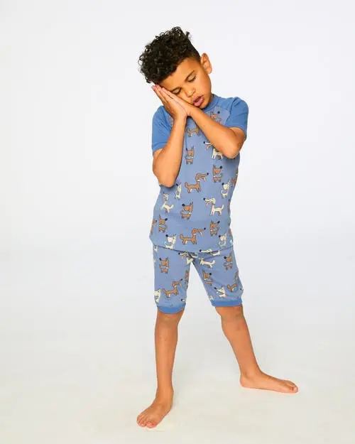 DEUX PAR DEUX Organic Cotton Dog Two-piece Pyjama Set