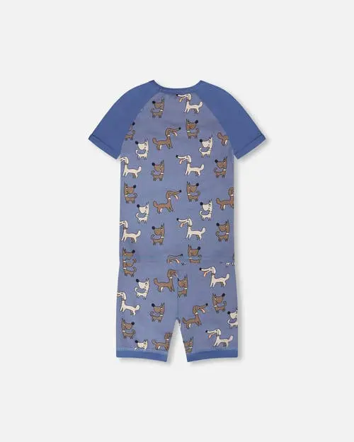 DEUX PAR DEUX Organic Cotton Dog Two-piece Pyjama Set