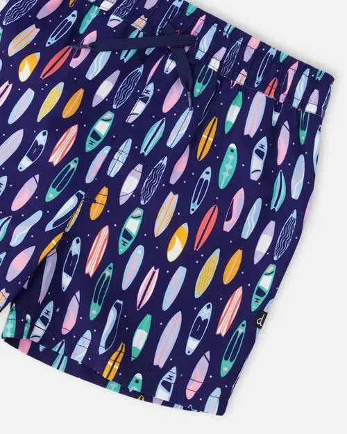 DEUX PAR DEUX Surfboard Print Boardshorts