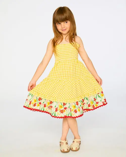 DEUX PAR DEUX Gingham Sleeveless Sundress