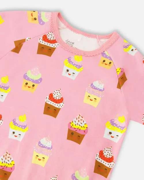 DEUX PAR DEUX Organic Cotton Cupcake Two-piece Pyjama Set