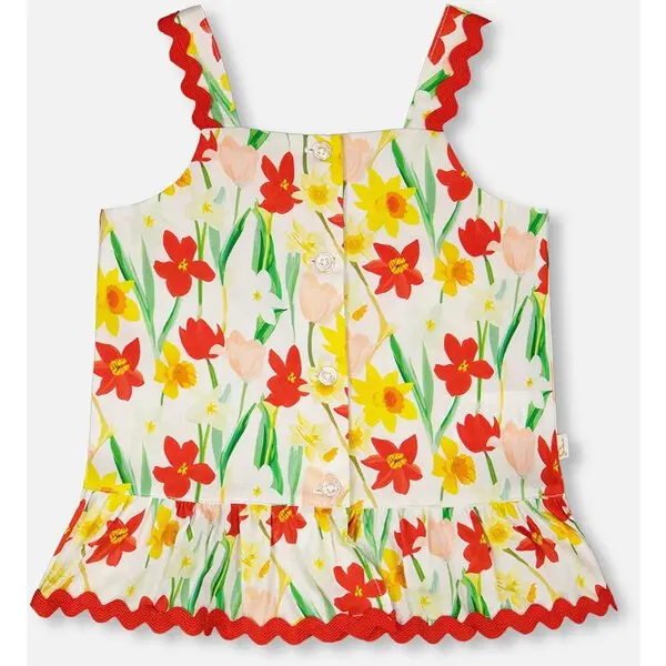 DEUX PAR DEUX Sleeveless Viscose Daffodil Top