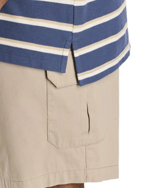 HARBOR BAY BY DXL Big & Tall Striped Polo Shirt V2