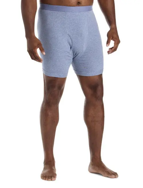 HARBOR BAY BY DXL Big & Tall 3-pk Solid Boxer Briefs