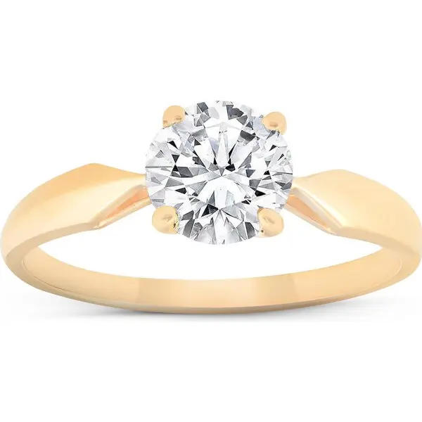 BLISS DIAMOND 1 1/2ct Solitaire Diamond Engagement Ring - 14k Yellow Gold