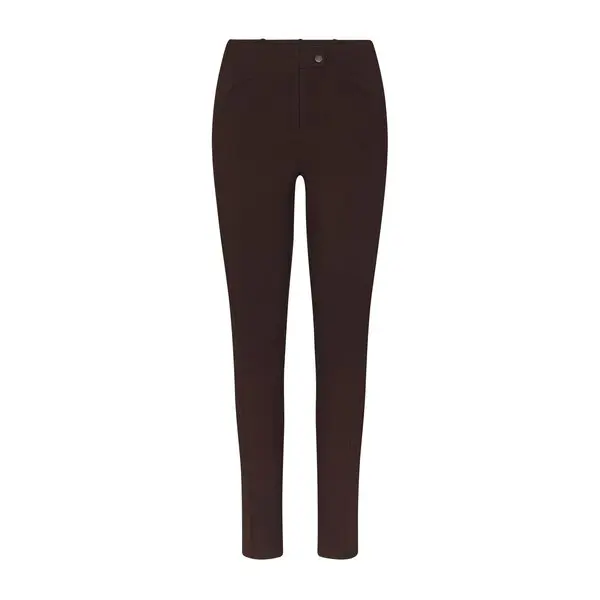 SKIMS The Essential Collection Zip Front Legging - Espresso
