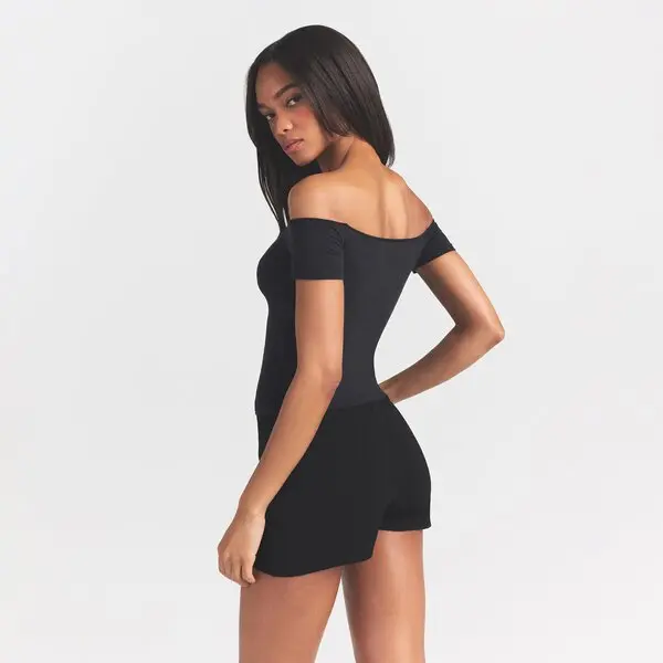 SKIMS High-waisted Mini Skort - Obsidian