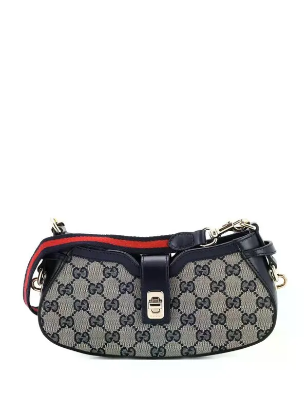 Gucci Gg Canvas Mini Shoulder Bag - Blue