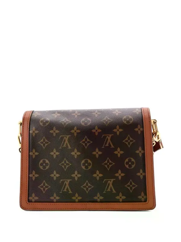 LOUIS VUITTON Dauphine Reverse Monogram Canvas Mm Shoulder Bag - Brown
