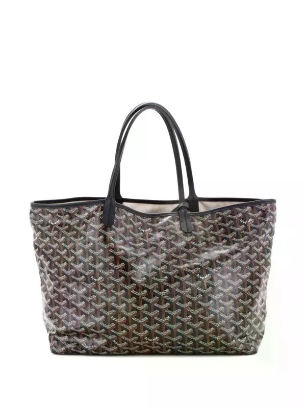 Goyard Saint Louis Coated Canvas Pm Tote Bag - Black