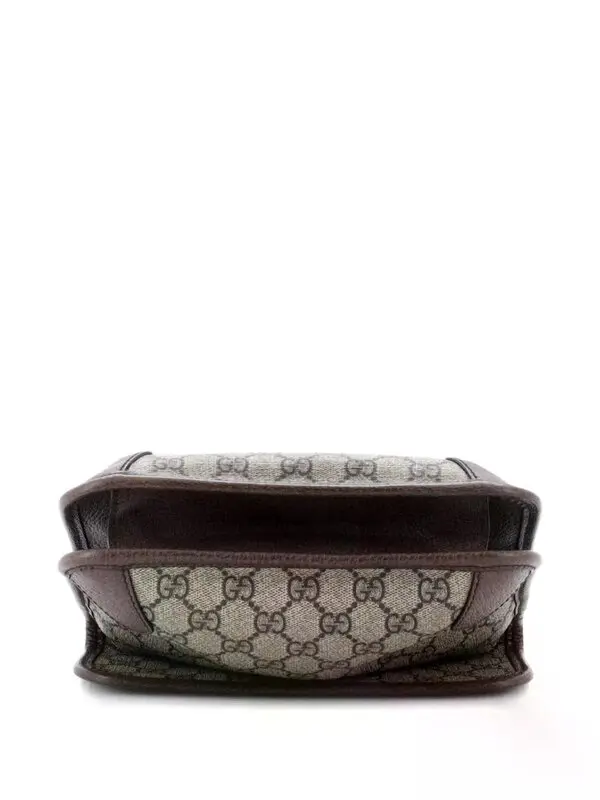Gucci Neo Vintage Flap Messenger Gg Coated Canvas Small - Brown