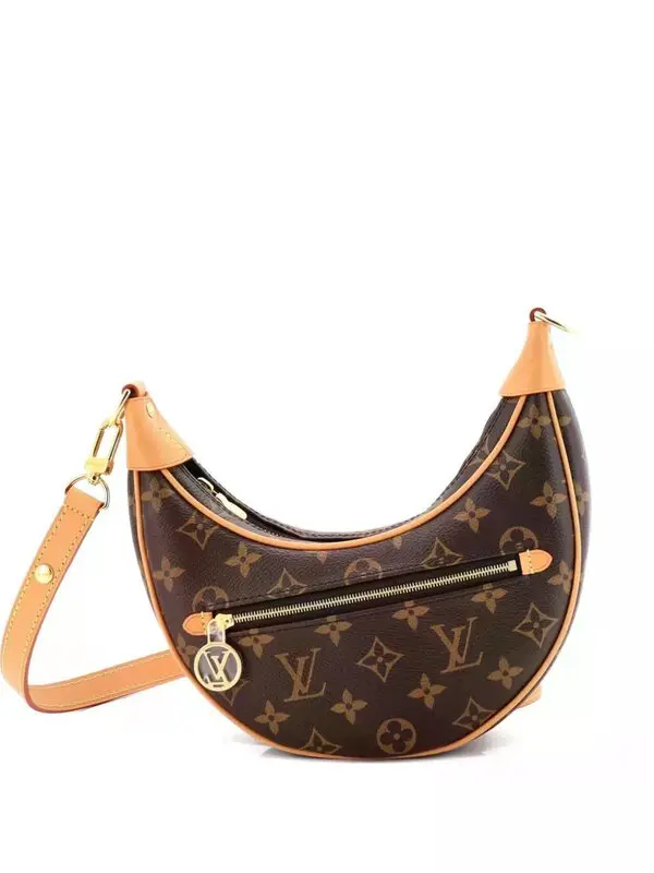 LOUIS VUITTON Loop Handbag Monogram Canvas Hobo Bag - Brown