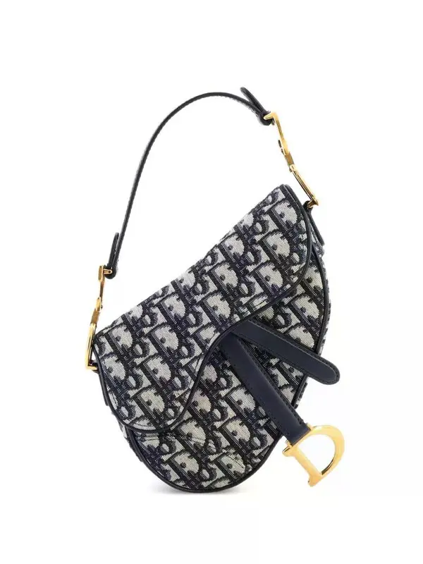 Dior Saddle Handbag Oblique Canvas Mini Shoulder Bag
