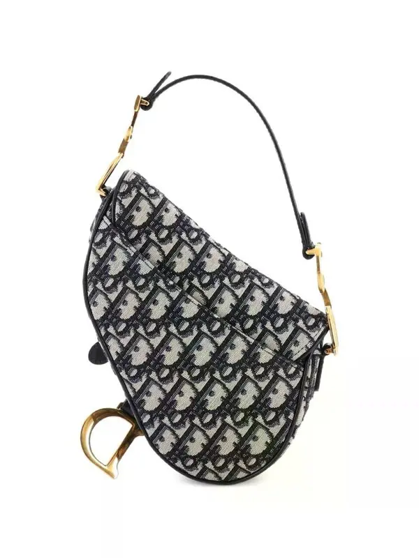Dior Saddle Handbag Oblique Canvas Mini Shoulder Bag
