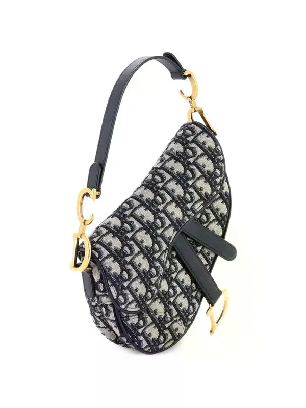 Dior Saddle Handbag Oblique Canvas Mini Shoulder Bag