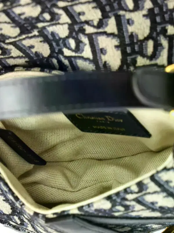 Dior Saddle Handbag Oblique Canvas Mini Shoulder Bag
