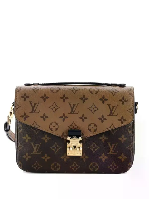 LOUIS VUITTON Pochette Metis Reverse Monogram Canvas Crossbody Bag - Brown