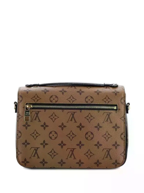 LOUIS VUITTON Pochette Metis Reverse Monogram Canvas Crossbody Bag - Brown