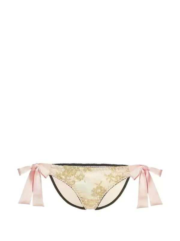 GILDA & PEARL Tie-side Harlow Briefs - Neutrals