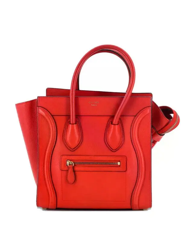 Celine Luggage Bag Grainy Leather Micro Tote
