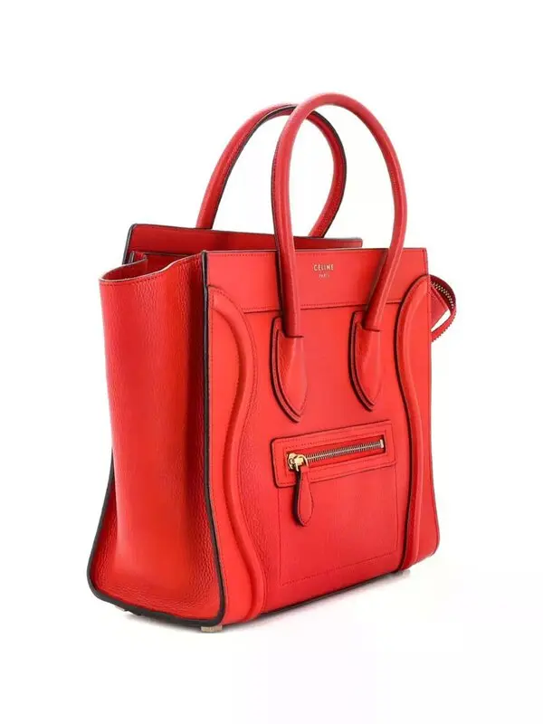 Celine Luggage Bag Grainy Leather Micro Tote