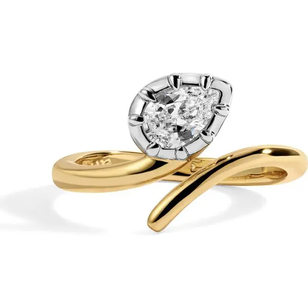 Lili Claspe Drew Bypass Ring - Two Tone