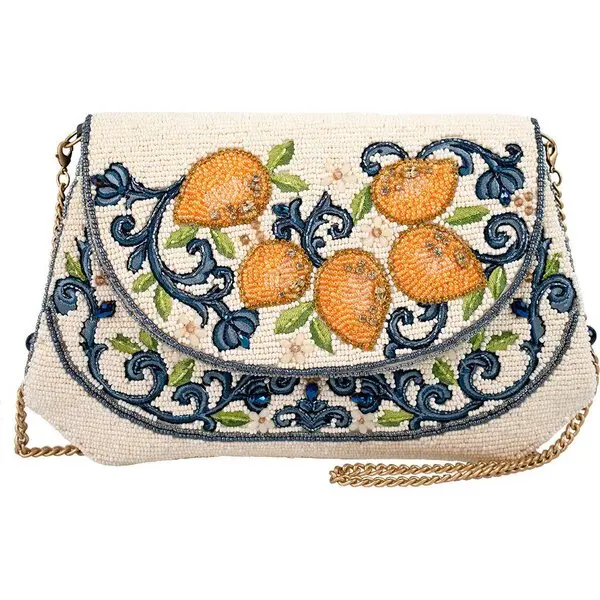 MARY FRANCES ACCESSORIES Capri Lemons Crossbody Handbag