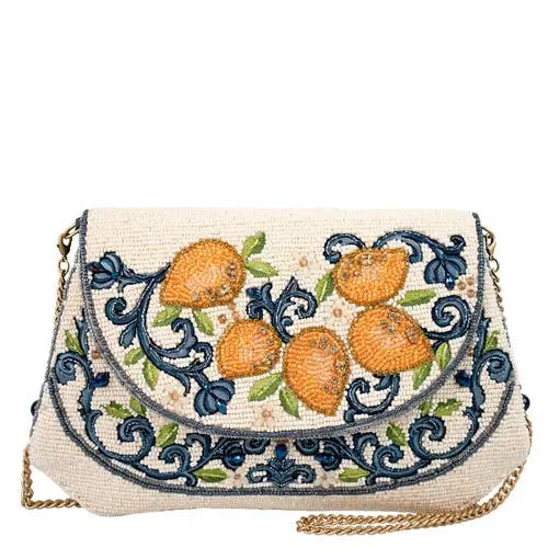 MARY FRANCES ACCESSORIES Capri Lemons Crossbody Handbag