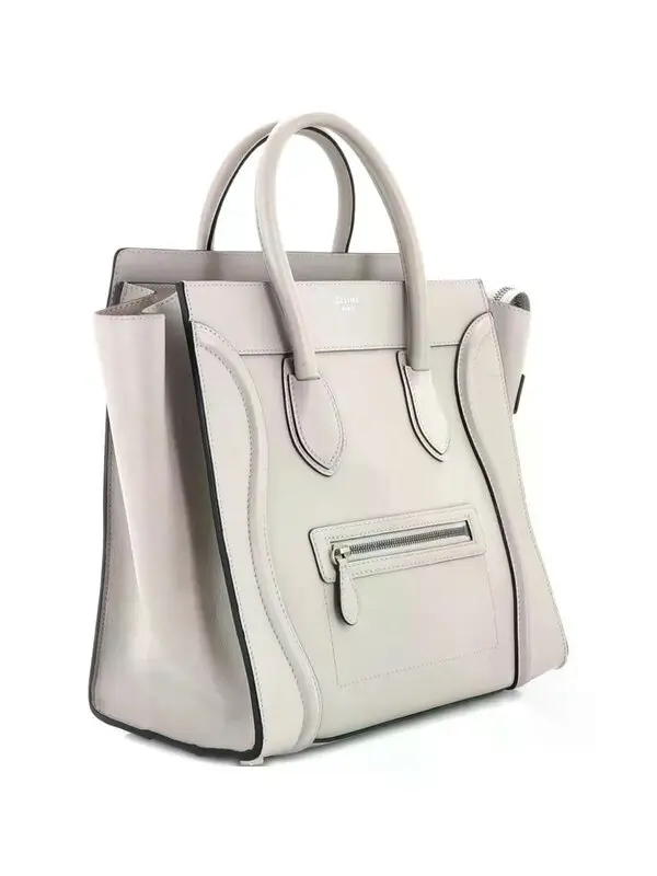 Celine Luggage Bag Mini Tote Bag Smooth Leather - Neutrals