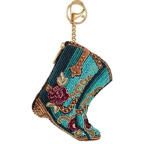MARY FRANCES ACCESSORIES Kickin' Around Coin Purse - Blue