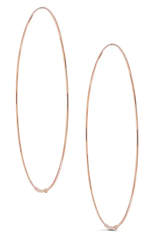Lana Jewelry 14k Gold Hoop Earrings - Rose Gold