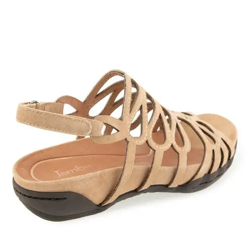 Jambu Miriam Strappy Leather Sandals - Apricot
