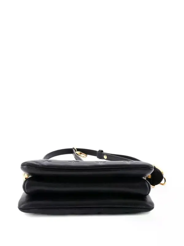 LOUIS VUITTON Coussin Bb Crossbody Bag Monogram Embossed Lambskin - Black