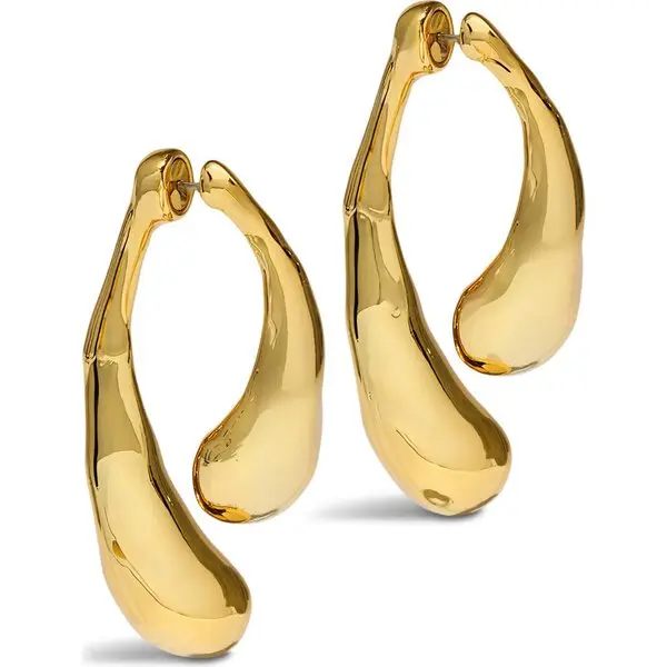 Alexis Bittar Molten Front/back Drop Earrings - Gold
