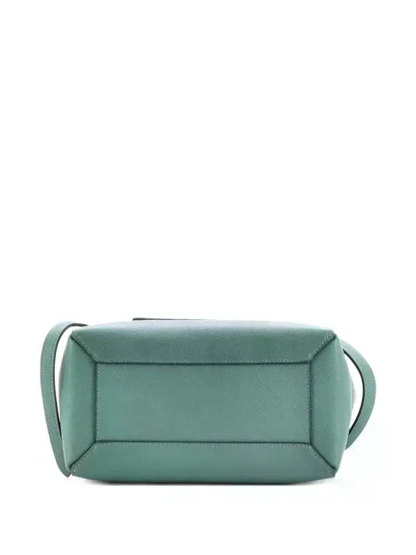 Celine Belt Bag Textured Leather Micro Satchel - Green