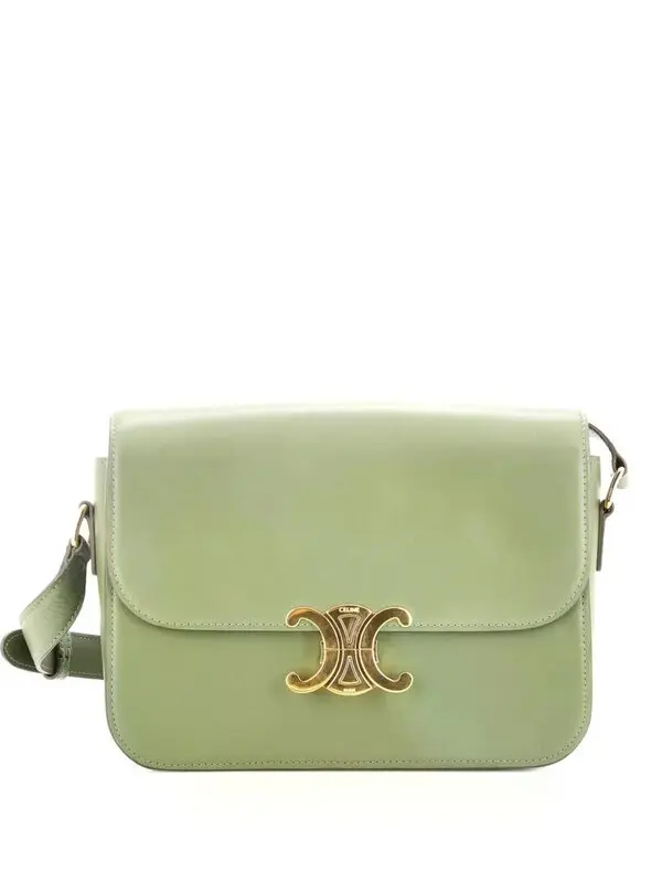 Celine Triomphe Shoulder Bag Smooth Calfskin - Green