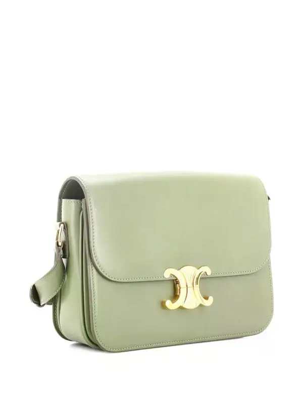 Celine Triomphe Shoulder Bag Smooth Calfskin - Green