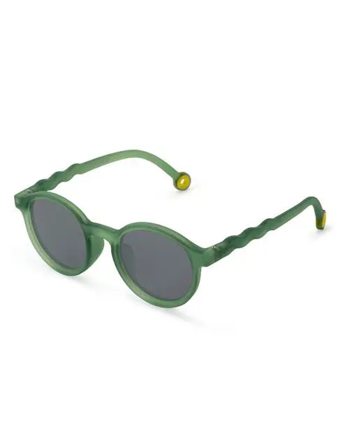 OLIVIO Youth Oval Sunglasses - Olive Green