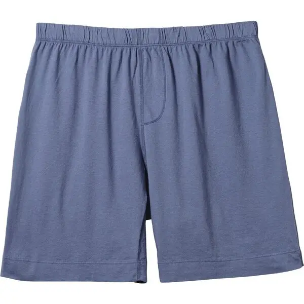 CITY THREADS USA-MADE Soft Cotton Jersey Boxer - Denim Blue