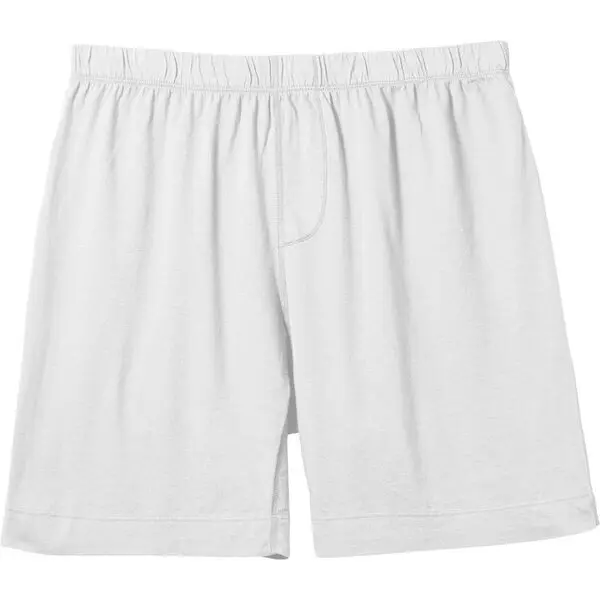 CITY THREADS USA-MADE Soft 100% Cotton Jersey Boxer - White