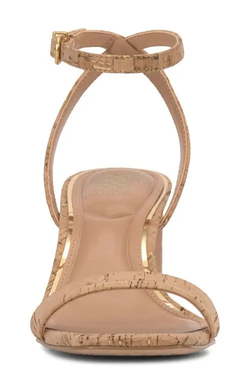 Vince Camuto Ankle Strap Sandal - Natural/gold