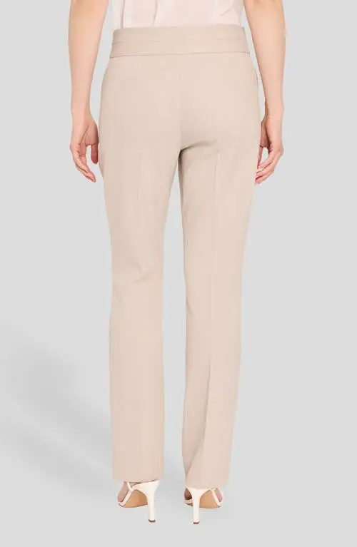 TAHARI ASL Bell Bottom Trousers - Oatmeal