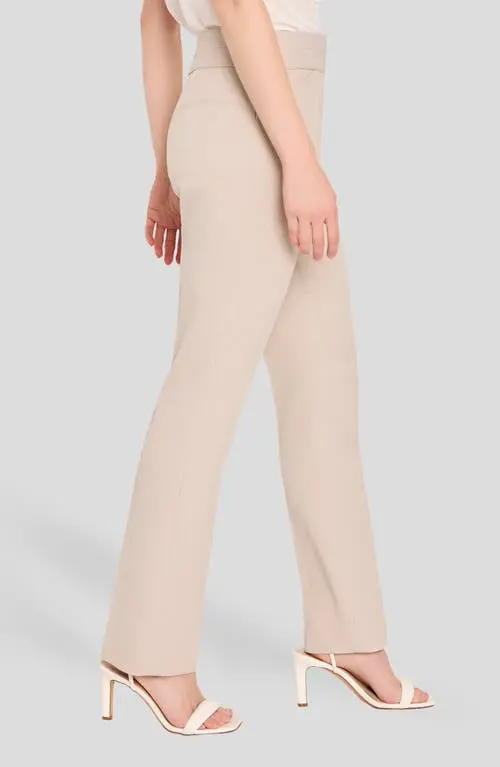 TAHARI ASL Bell Bottom Trousers - Oatmeal