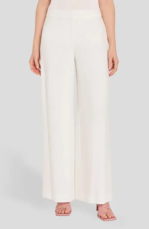 TAHARI ASL Wide Leg Trousers - Ivory