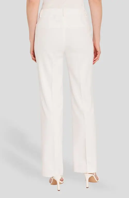 TAHARI ASL Stretch Flare Pants - Ivory