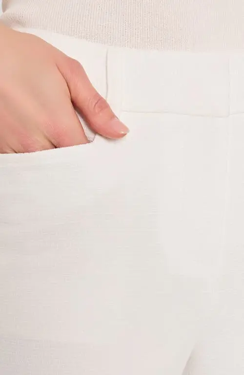TAHARI ASL Stretch Flare Pants - Ivory
