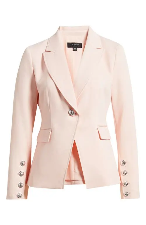 TAHARI ASL One-button Blazer - Slipper Pink