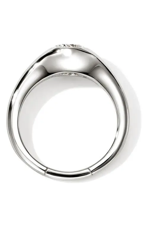 John Hardy Sterling Lab-grown Diamond Ring - Silver